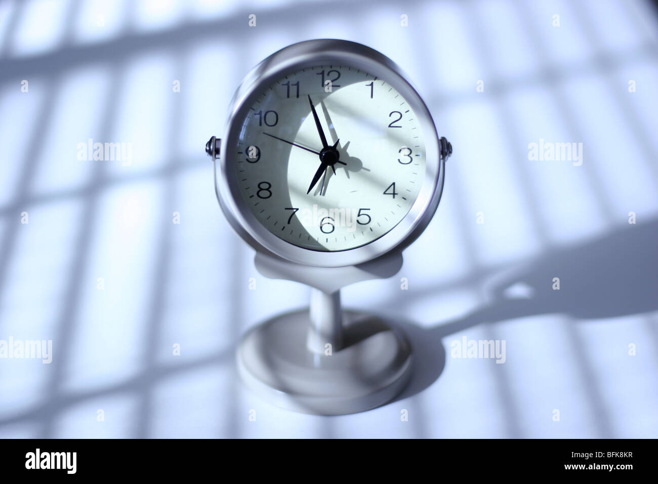 Clock white background Stock Photo - Alamy