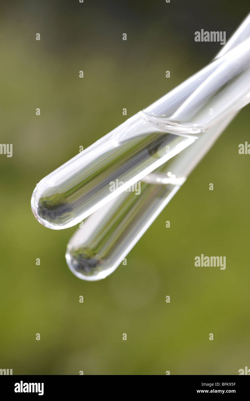 Two test tubes Stock Photo - Alamy