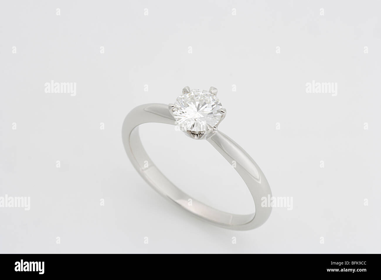 Diamond ring white background Stock Photo - Alamy