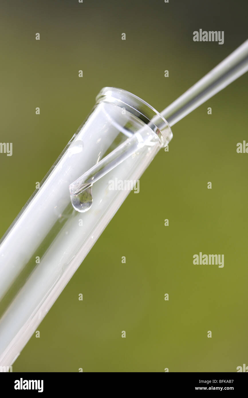 Test tube and pipette Stock Photo - Alamy