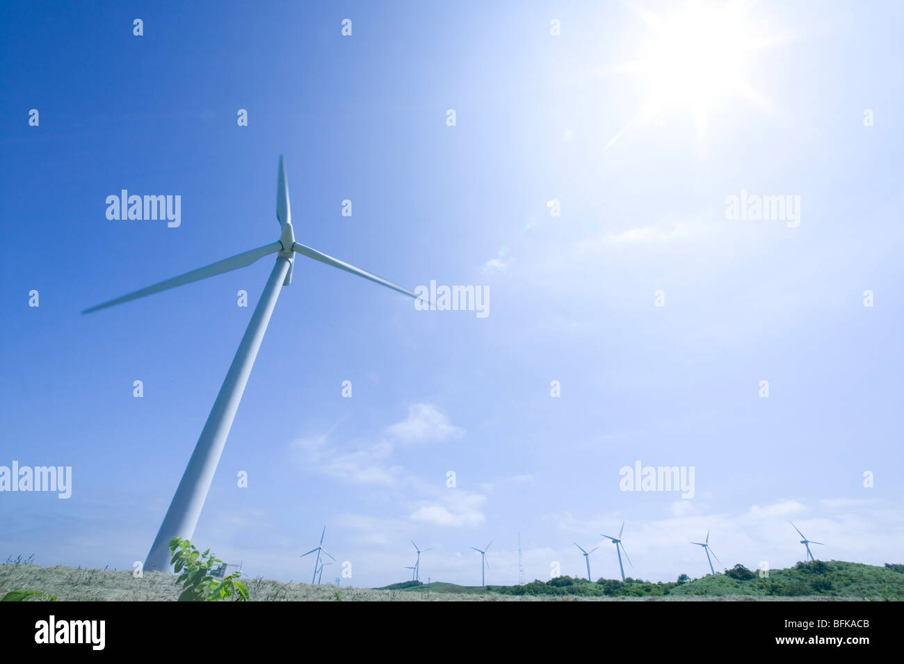 Wind farm Tomamae town Hokkaido Prefecture Japan Stock Photo - Alamy