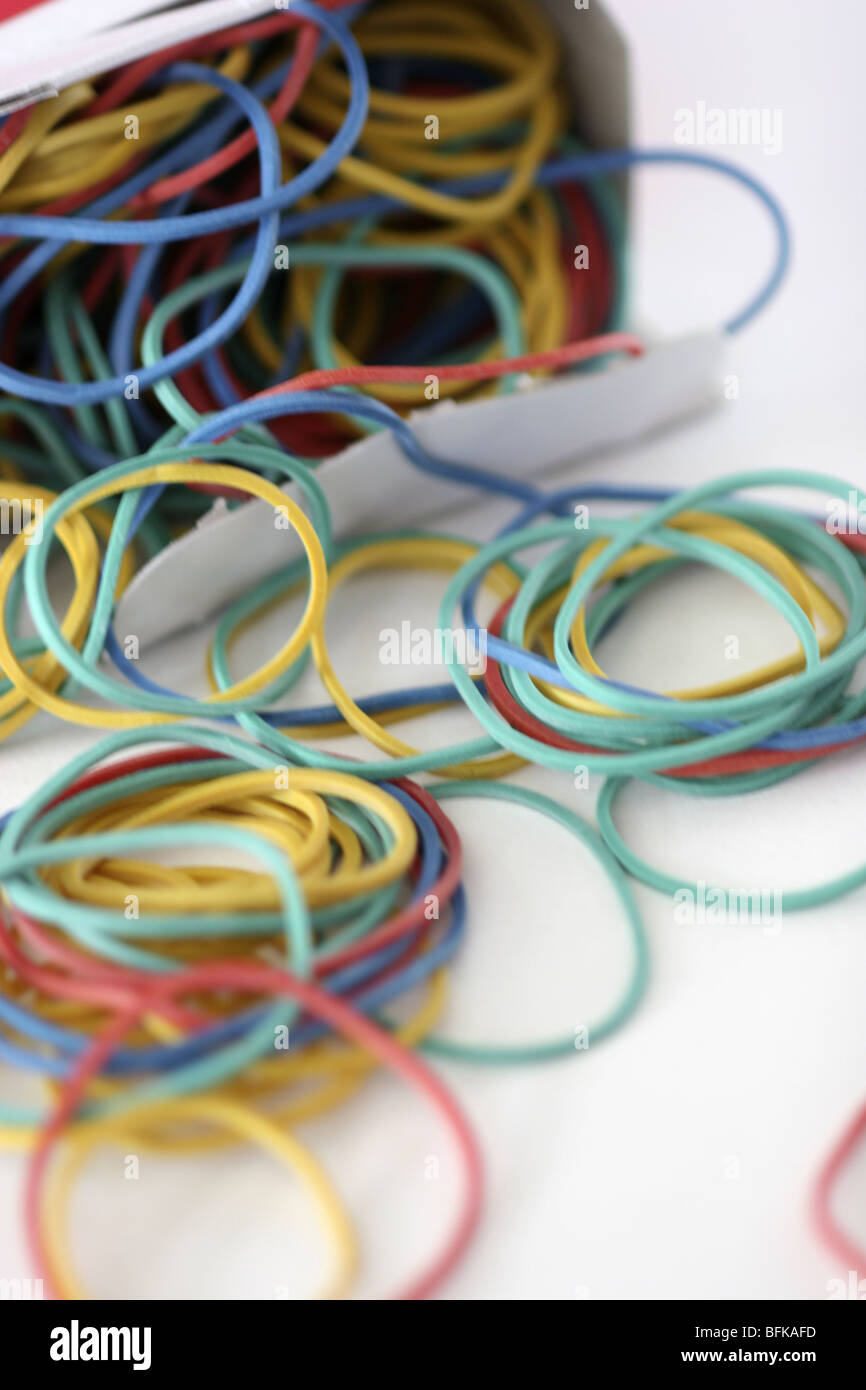 Box with rubber band hi-res stock photography and images - Alamy