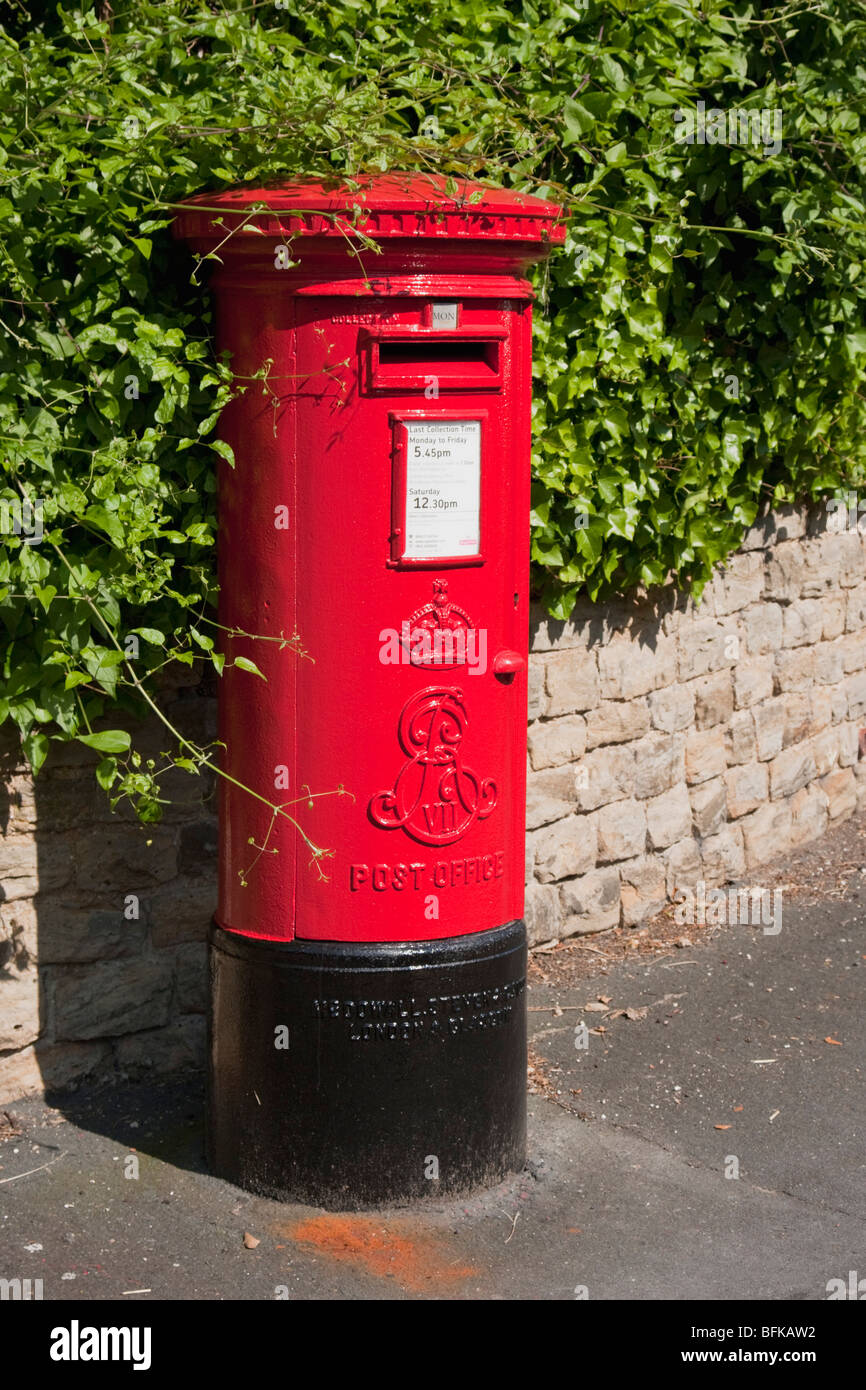 Red post box in Dorking Surrey, England Stock Photo - Alamy