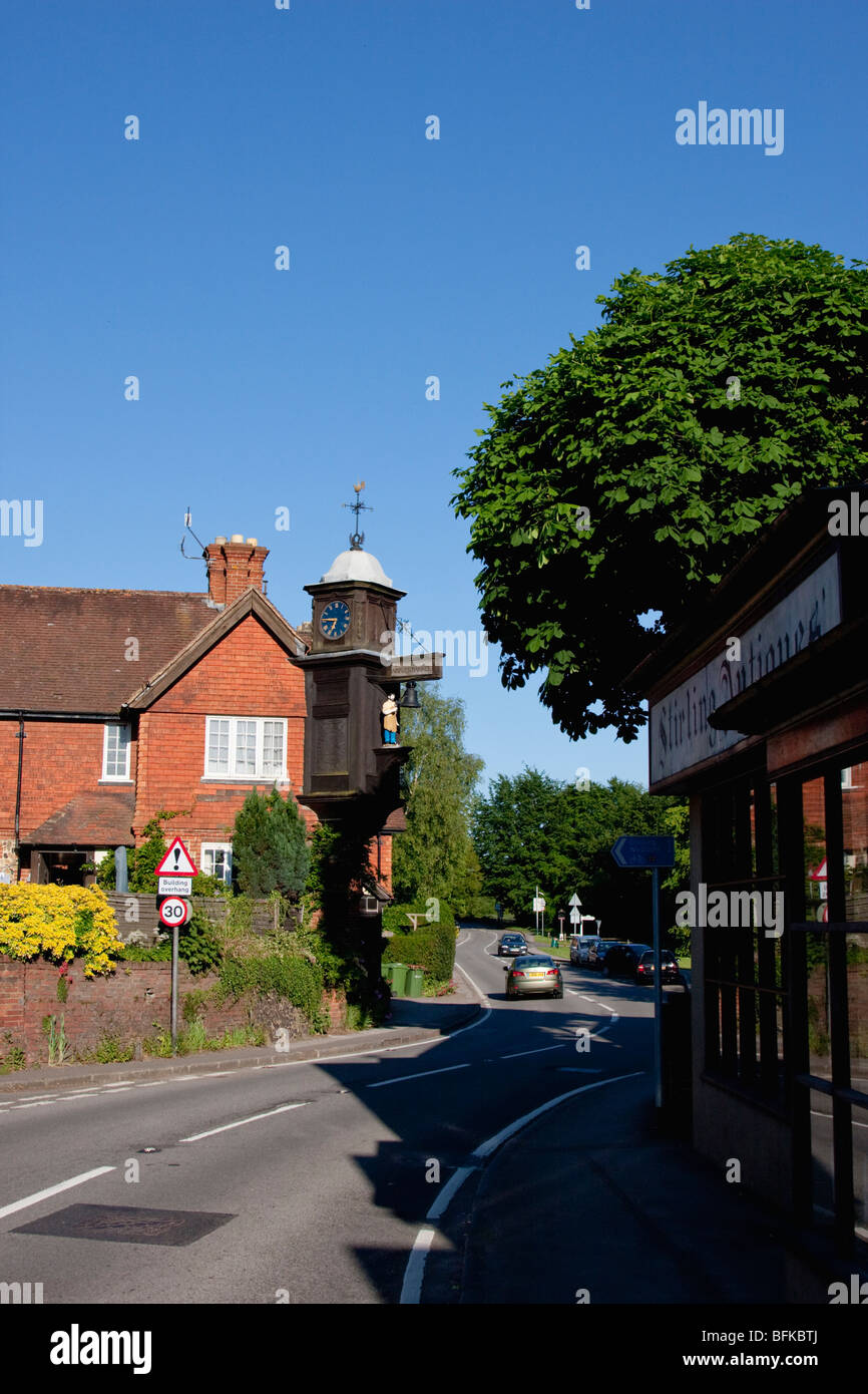 Abinger Hammer clock, Dorking Surrey Stock Photo - Alamy