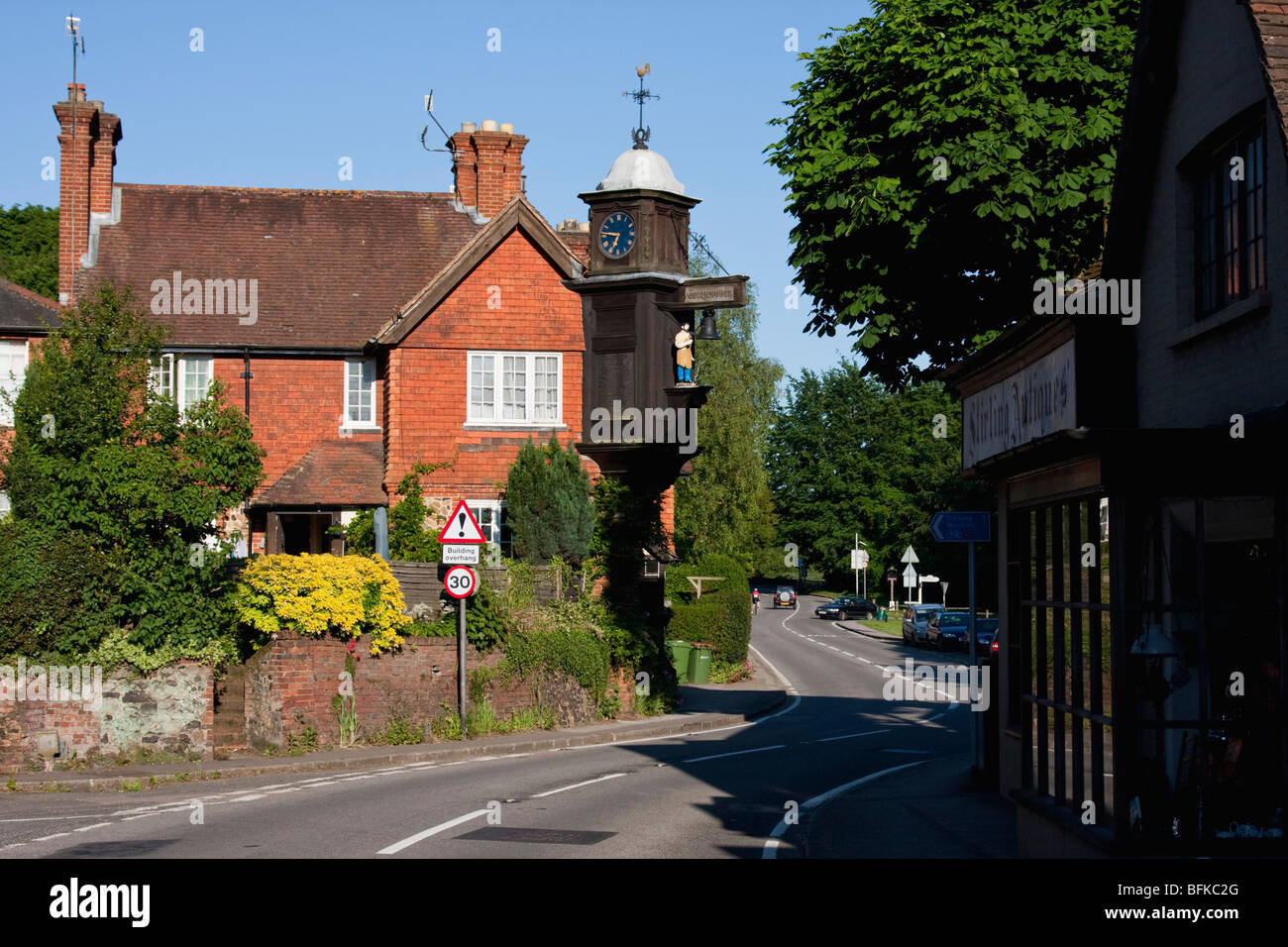 Abinger Hammer clock, Dorking Surrey Stock Photo - Alamy