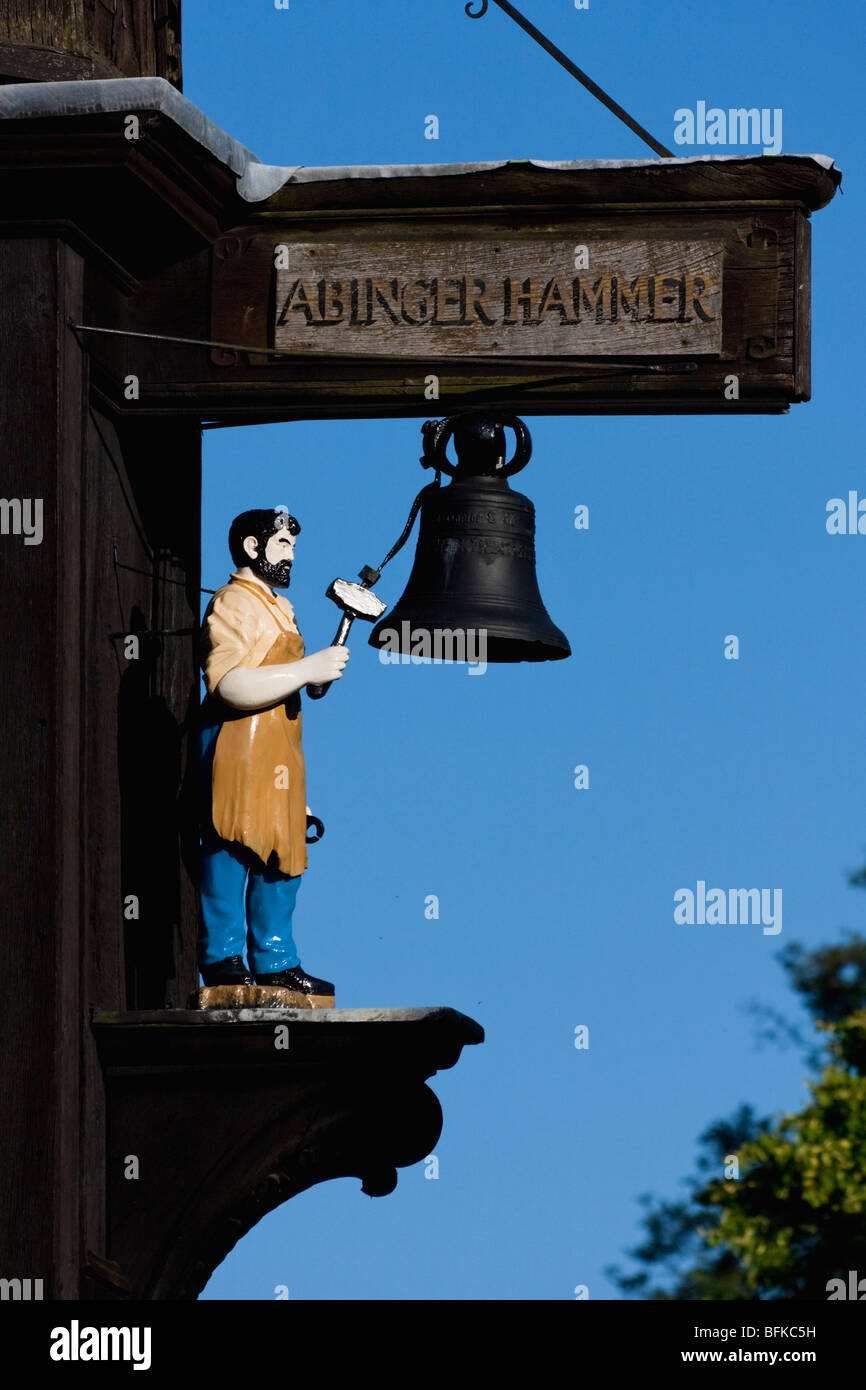 Abinger Hammer clock, Dorking Surrey Stock Photo - Alamy