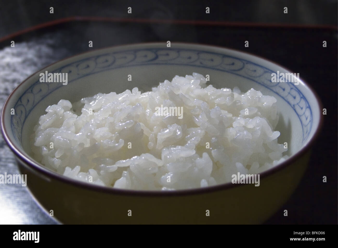Bowl of rice close up Stock Photo - Alamy