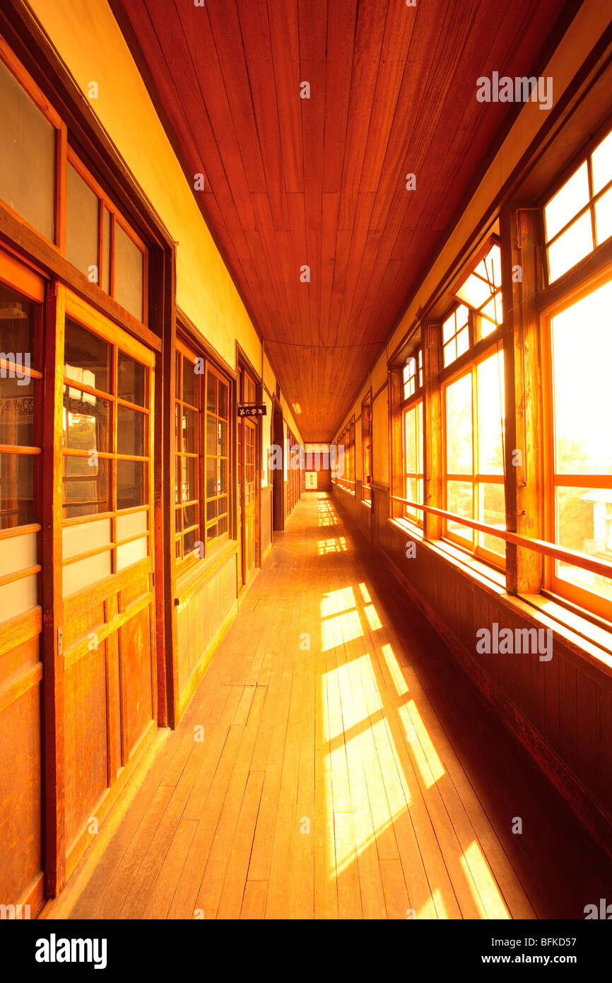 Corridor in School Stock Photo - Alamy