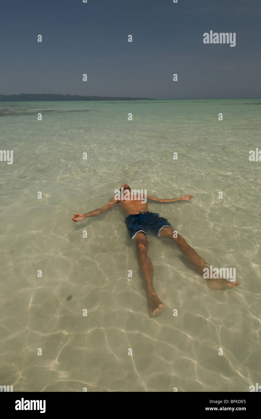 floating on an Indian beach Stock Photo - Alamy