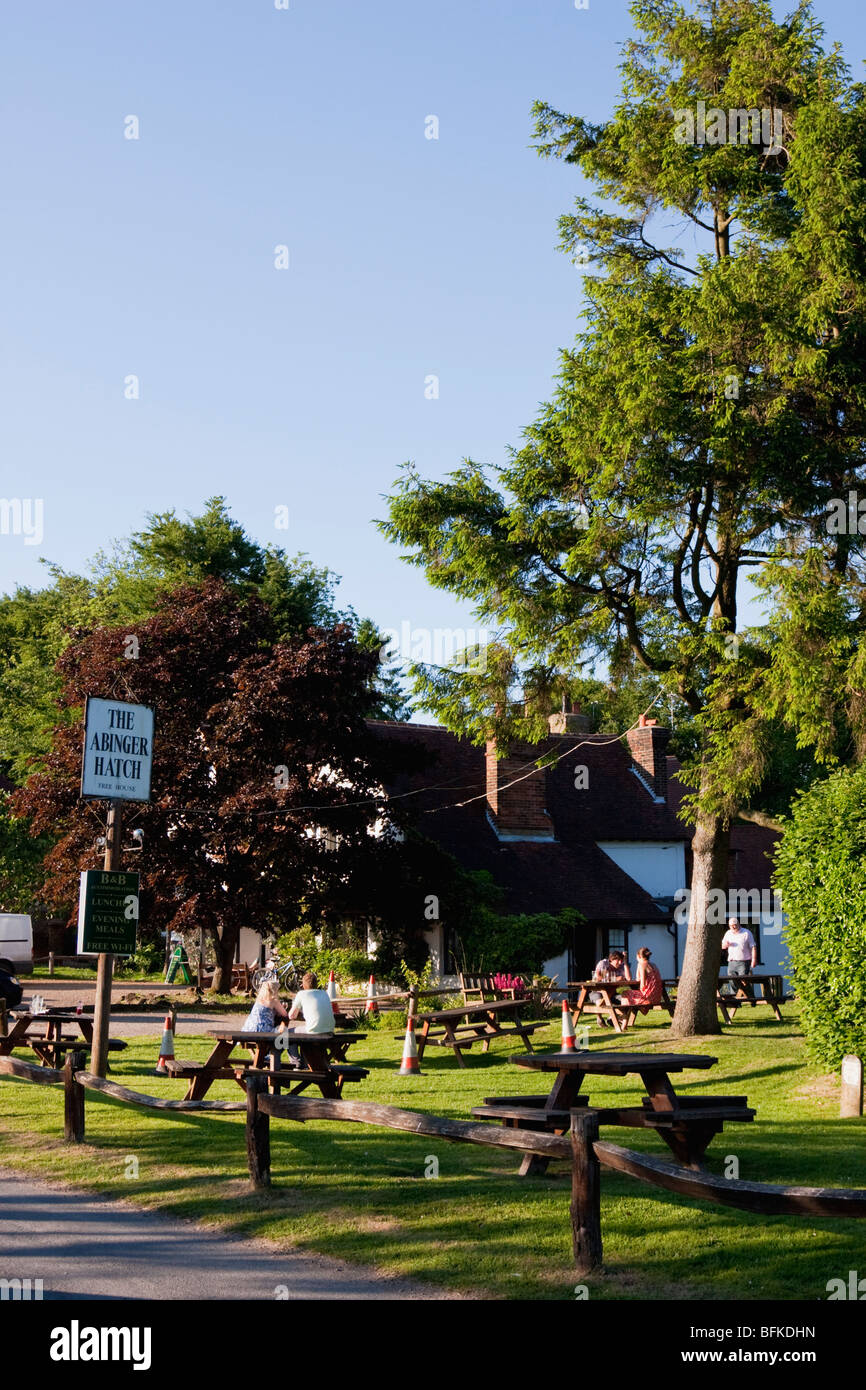 The Abinger Hatch Pub near Dorking Surrey Stock Photo - Alamy