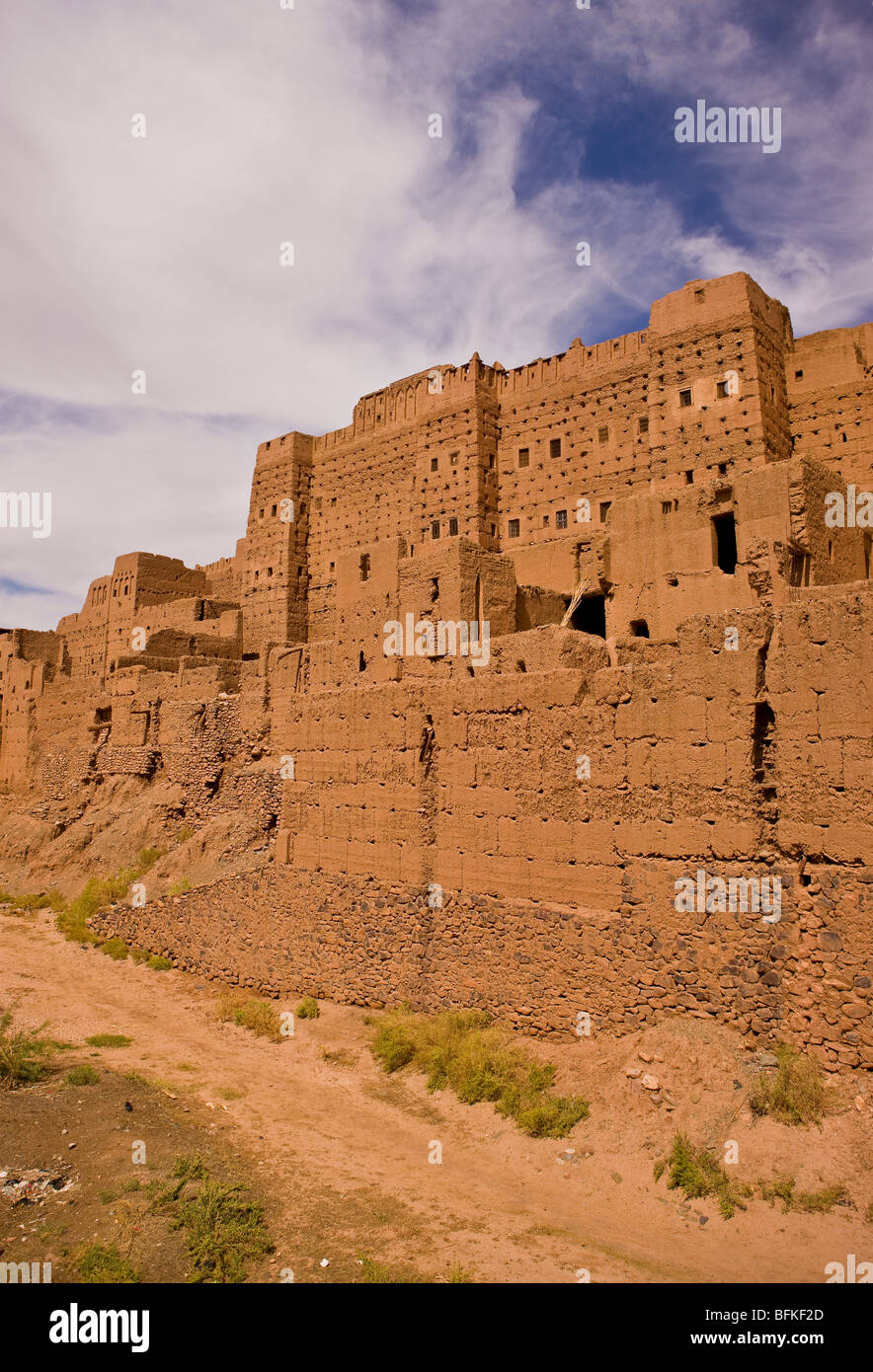 AGDZ, MOROCCO - Tamnougalt kasbah, in the Atlas Mountains Stock Photo ...