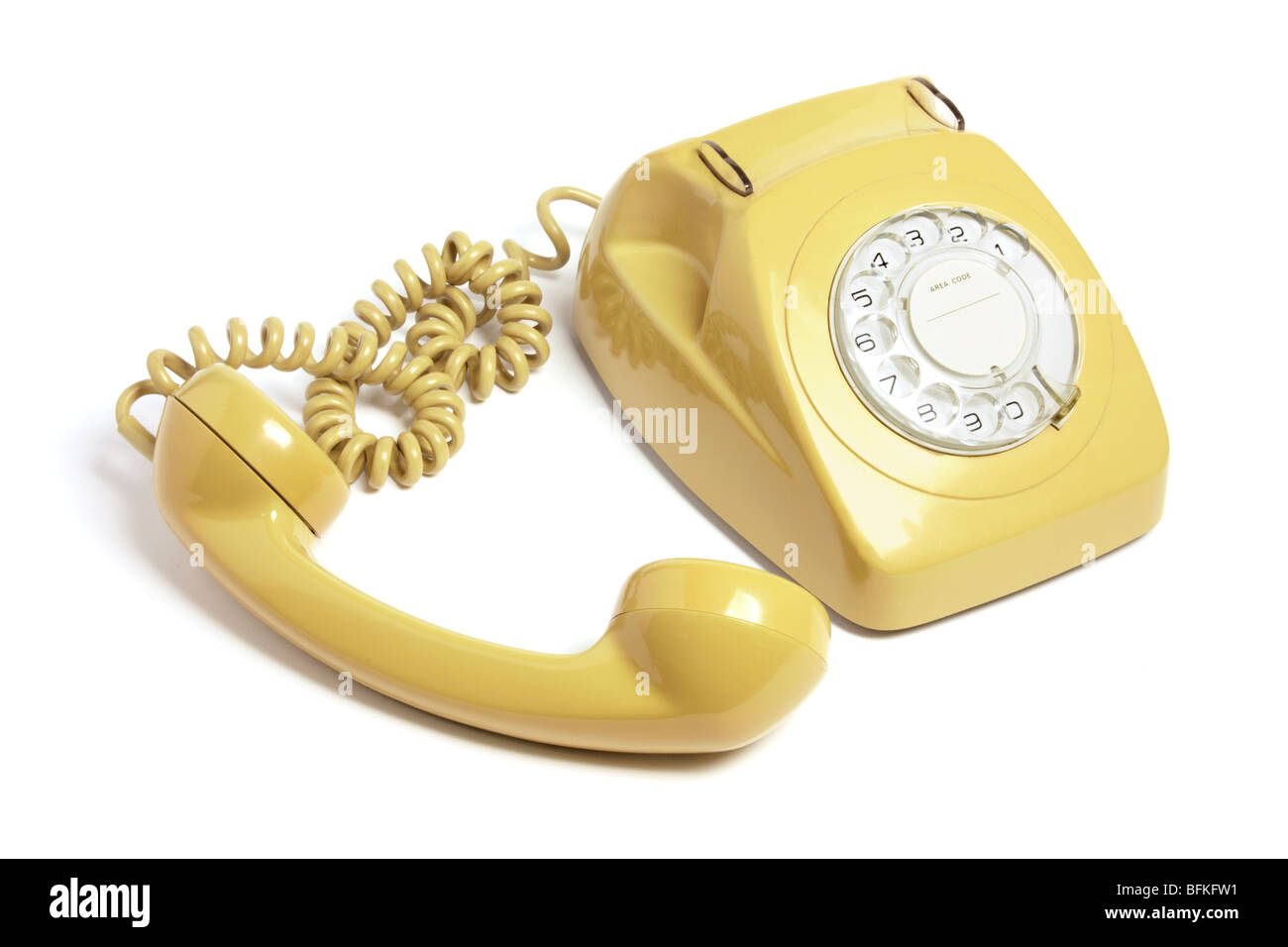 Dial telephone receiver Cut Out Stock Images & Pictures - Alamy