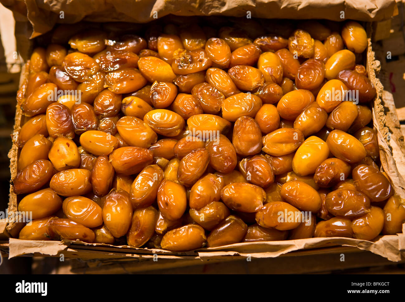 AGDZ, MOROCCO - Box of dates in market in Agdz, in the Draa Valley ...