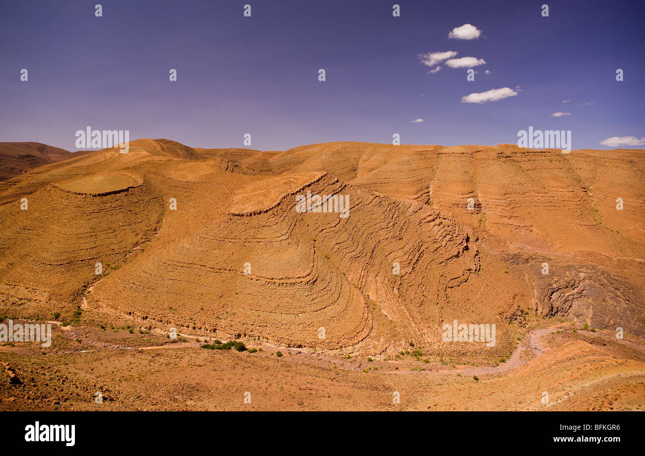AGDZ, MOROCCO - Rock formations in Atlas mountains west of Agdz near ...