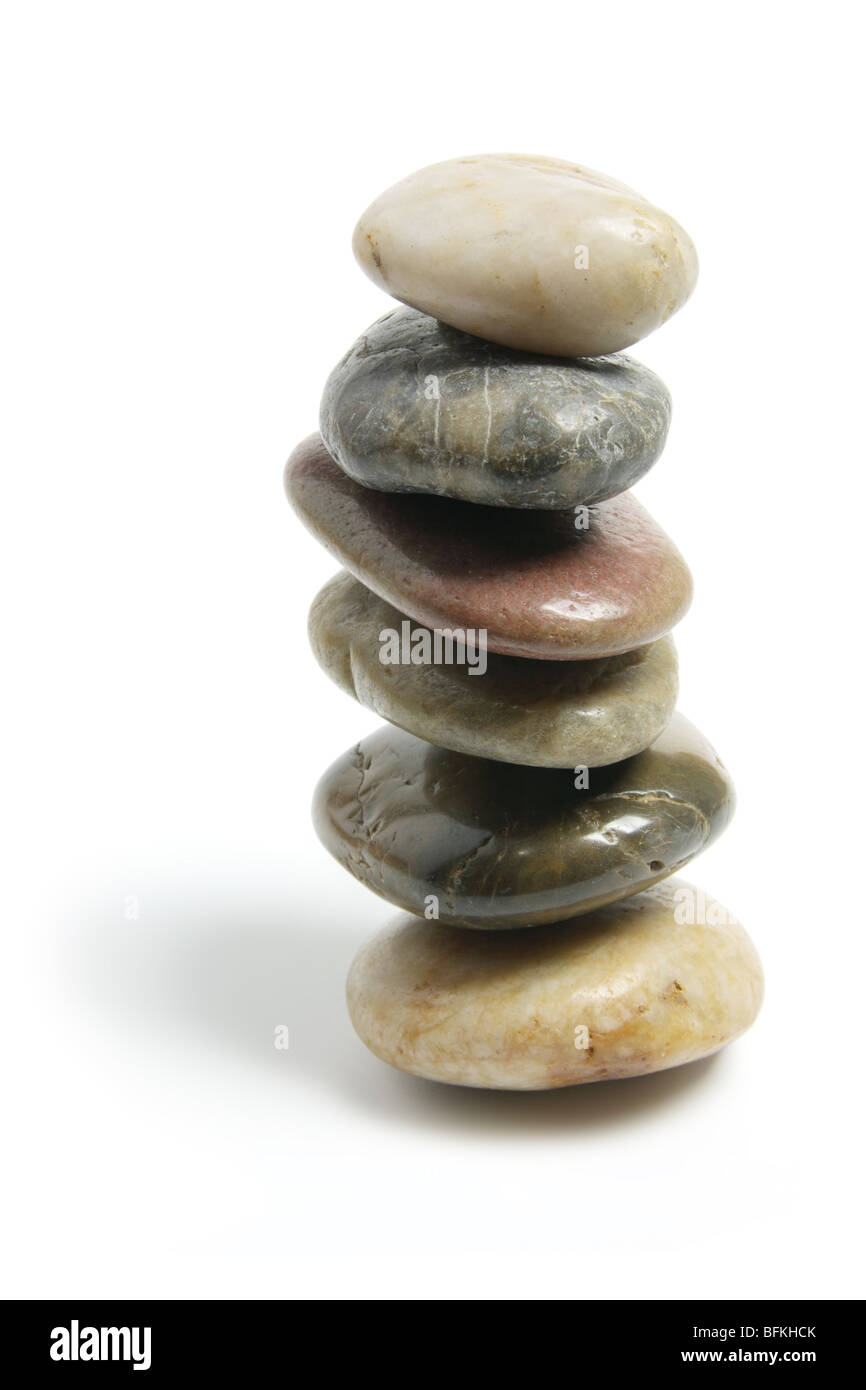Stack of Pebbles Stock Photo - Alamy