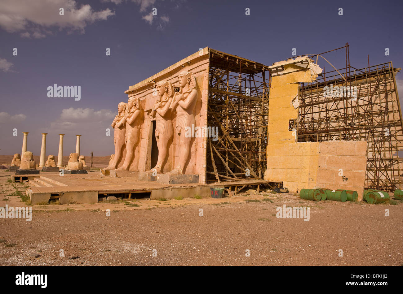 OUARZAZATE, MOROCCO - Movie set at Atlas Corporation Studios Stock ...