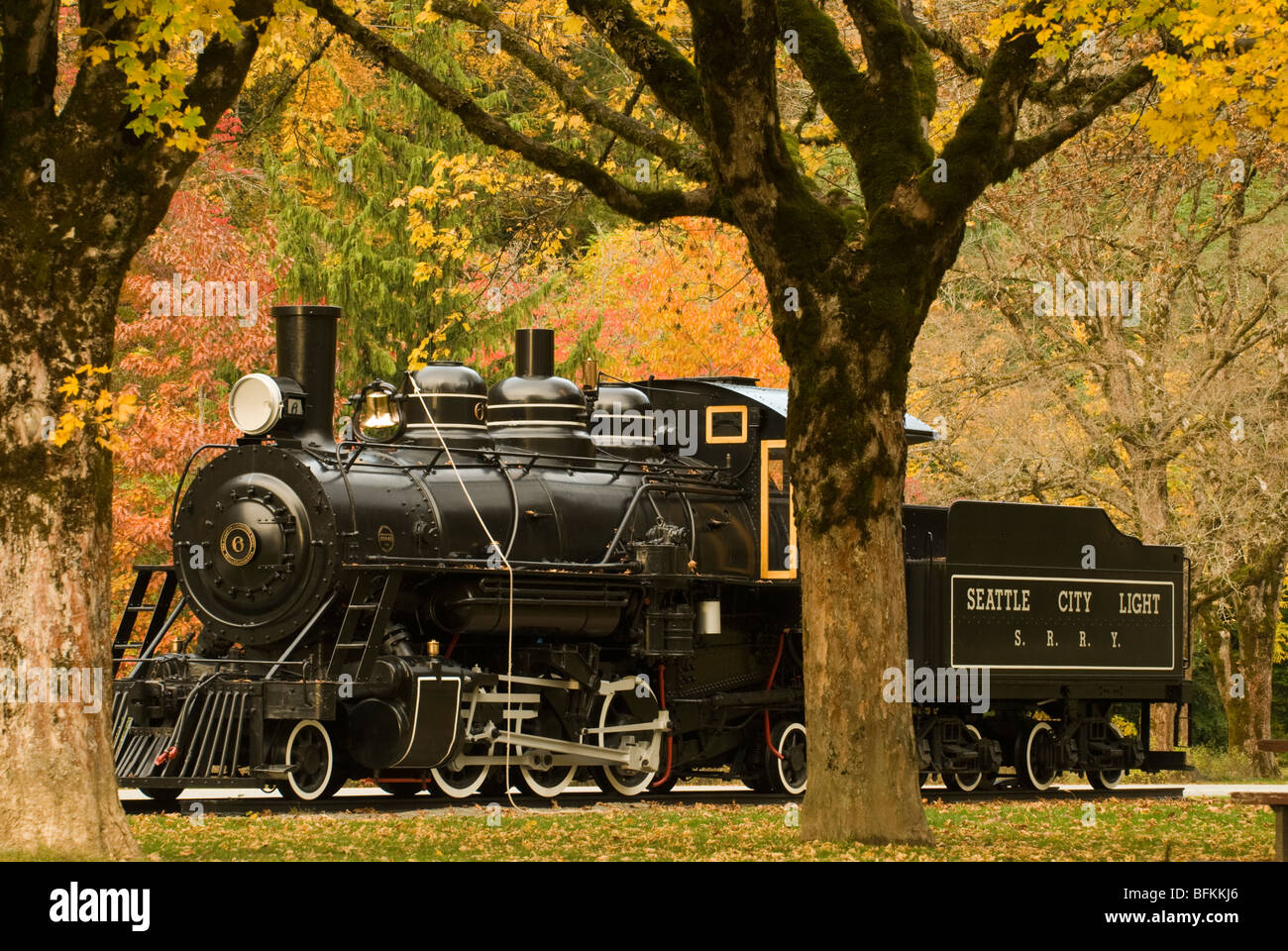 Old Engine Number 6 in Newhalem, Washington Stock Photo - Alamy