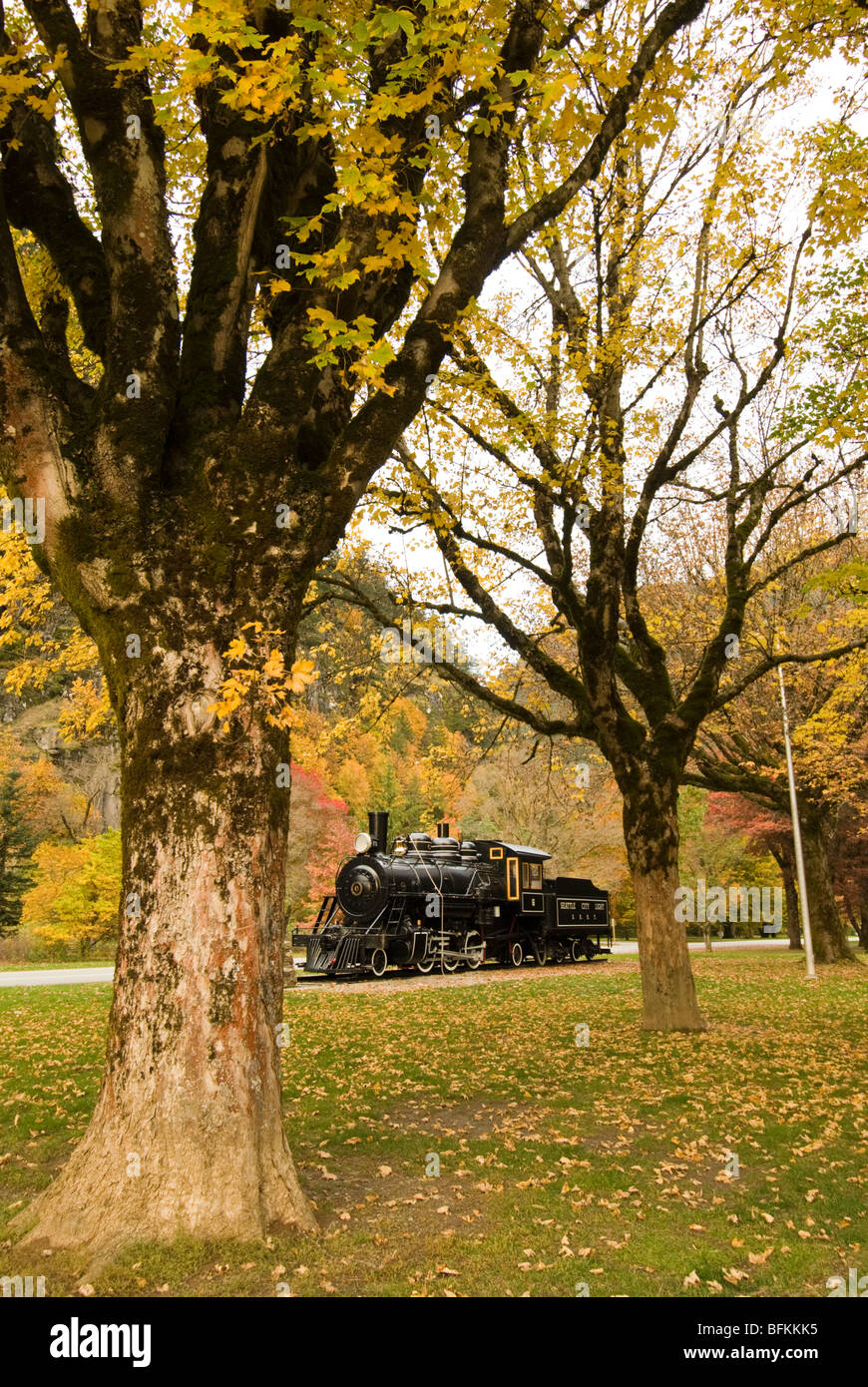 Old Engine Number 6 in Newhalem, Washington Stock Photo - Alamy