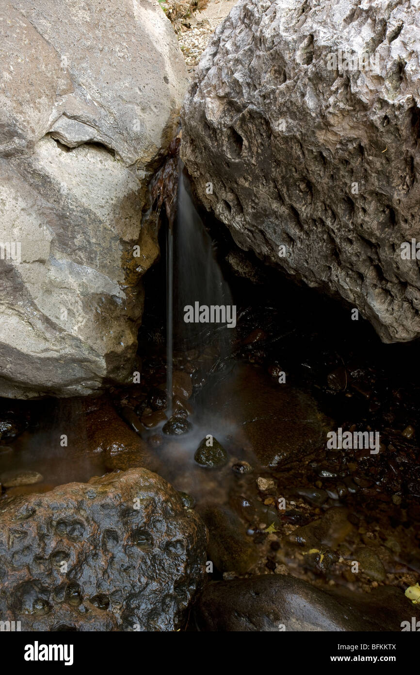 Aravaipa Canyon Wilderness - Water falling between boulders - Located ...