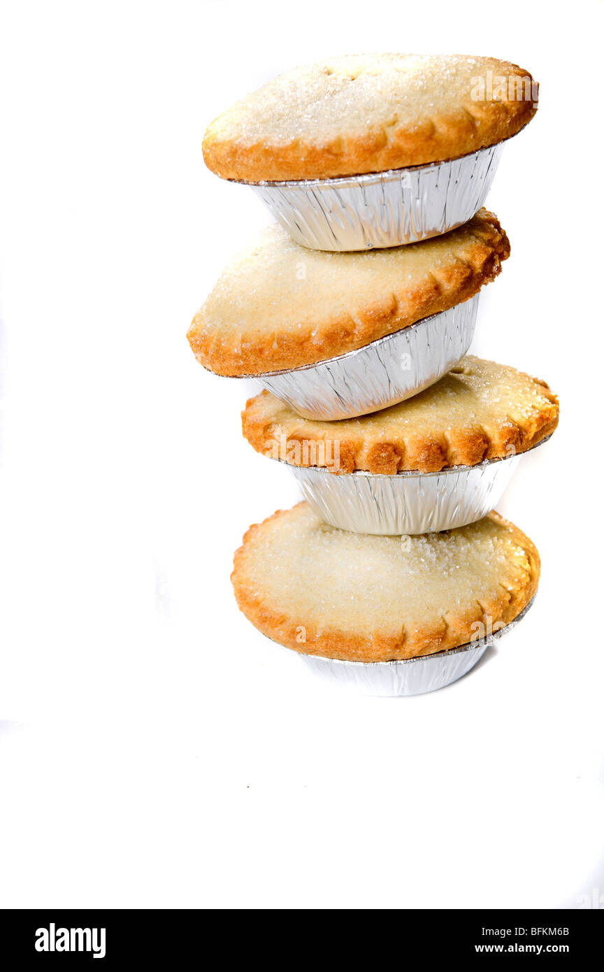 Stack of mince pies Stock Photo - Alamy