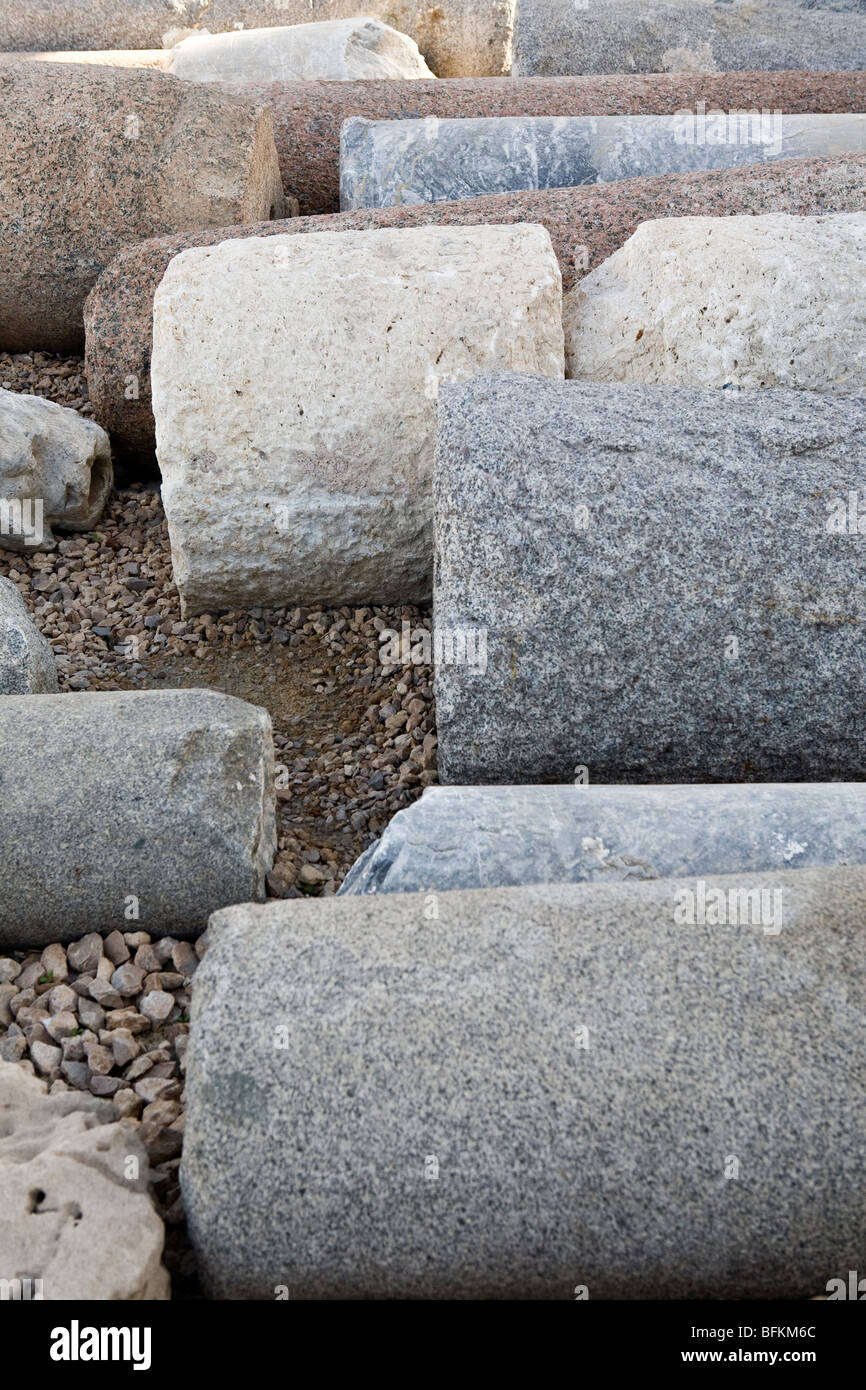 Granits columns of the Serapeum complex in the Karmous quarter in south ...