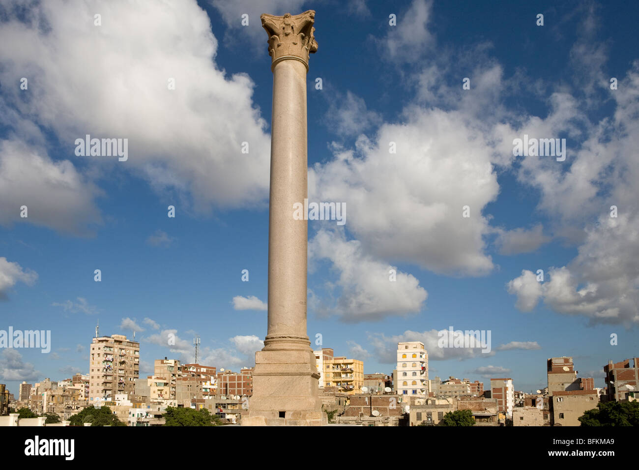 Pompey’s Pillar on site of Temple of Serapis in the Karmous quarter set ...
