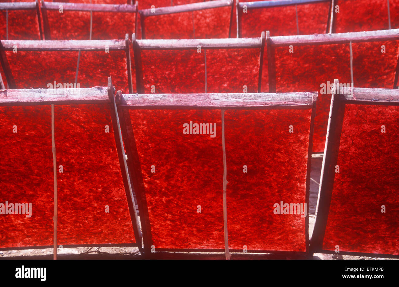 Hand made paper drying hi-res stock photography and images - Alamy