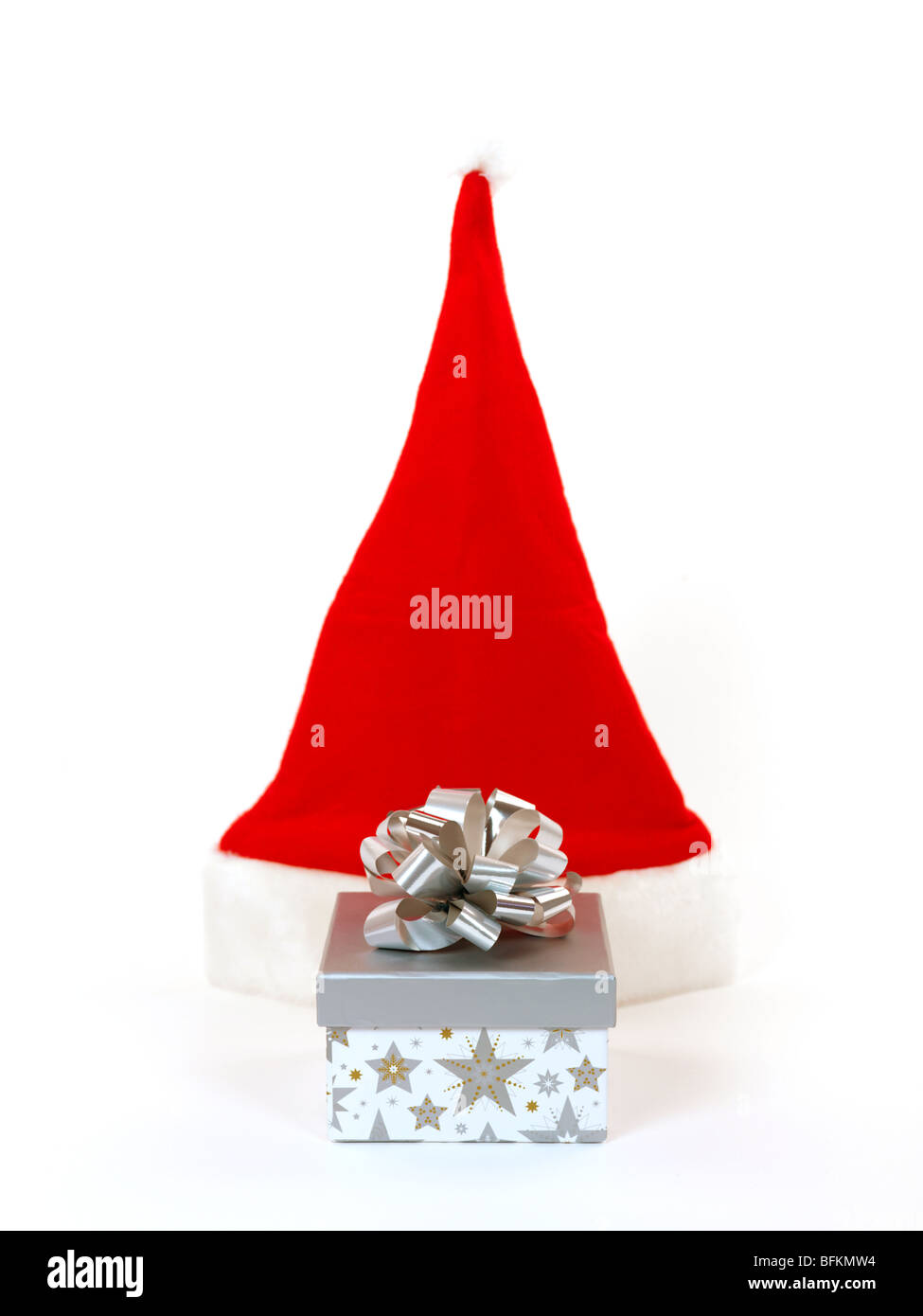 A santa hat isolated against a white background Stock Photo - Alamy