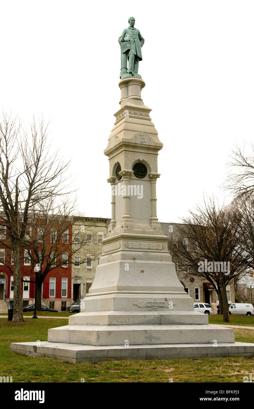 Sculpture in Baltimore James L. Ridgely by Unknown artist - Harlem Park ...