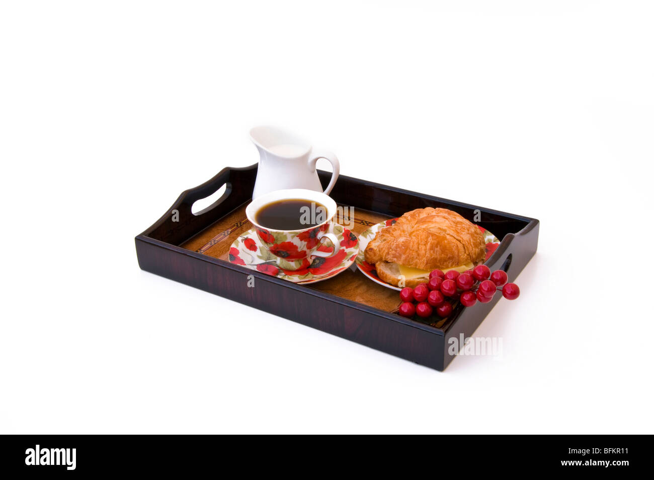 Breakfast sandwich coffee Cut Out Stock Images & Pictures - Alamy