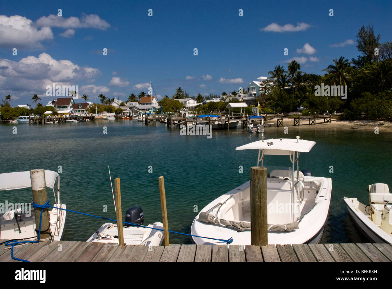 Hope Town Harbour, Hope Town, Abaco, Bahamas Stock Photo - Alamy