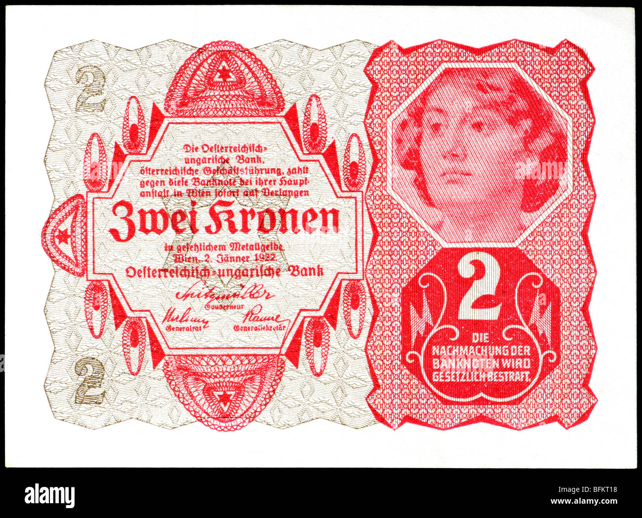 Austro hungary austro hungarian banknote money hi-res stock photography ...