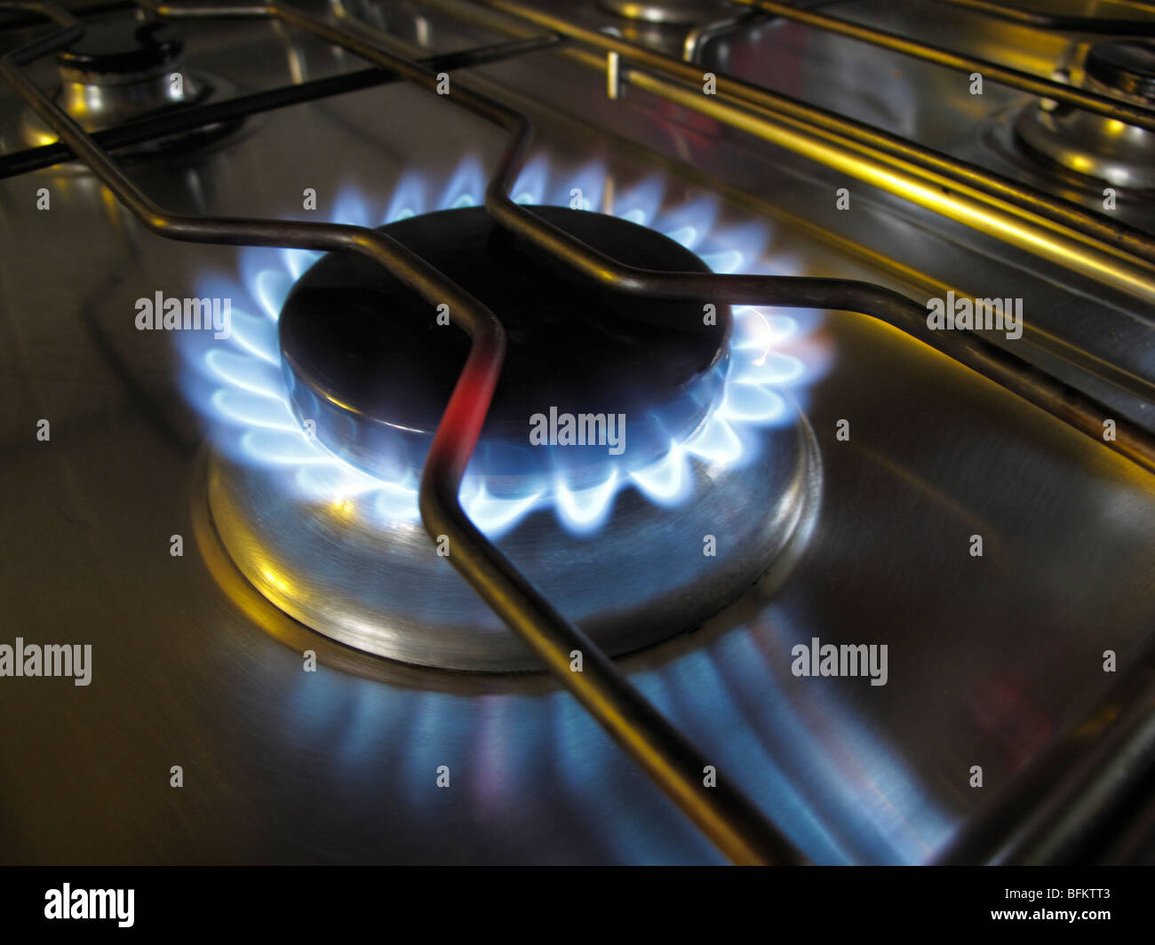 Blue Gas Flame Stock Photo - Alamy