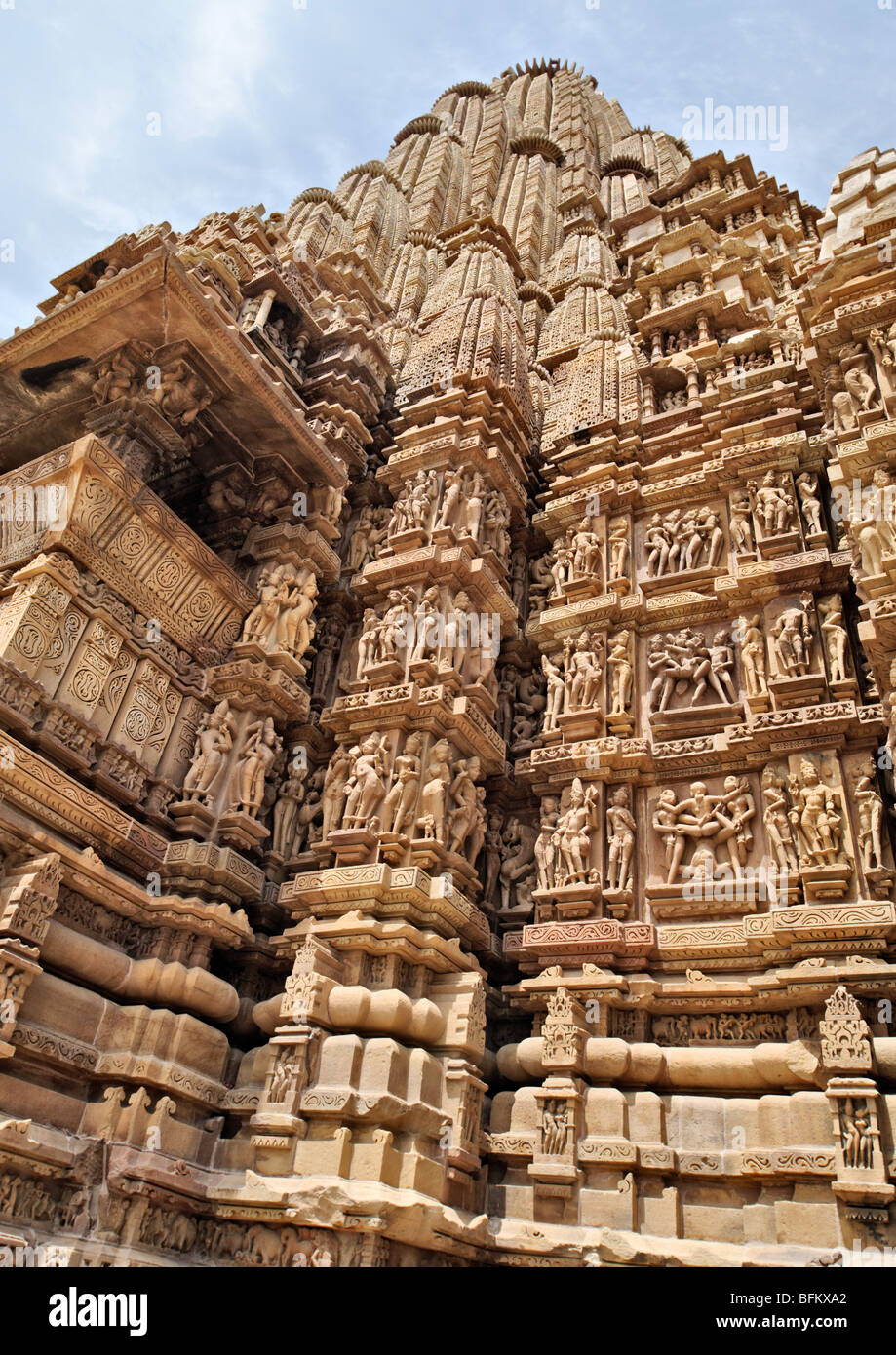 Kandariya Mahadeva Statues - Khajuraho Stock Photo - Alamy
