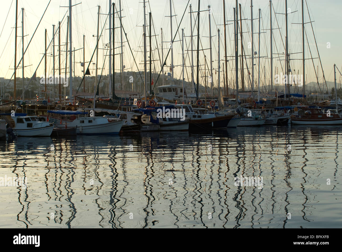 sailboats at the Bodrum marina Stock Photo - Alamy