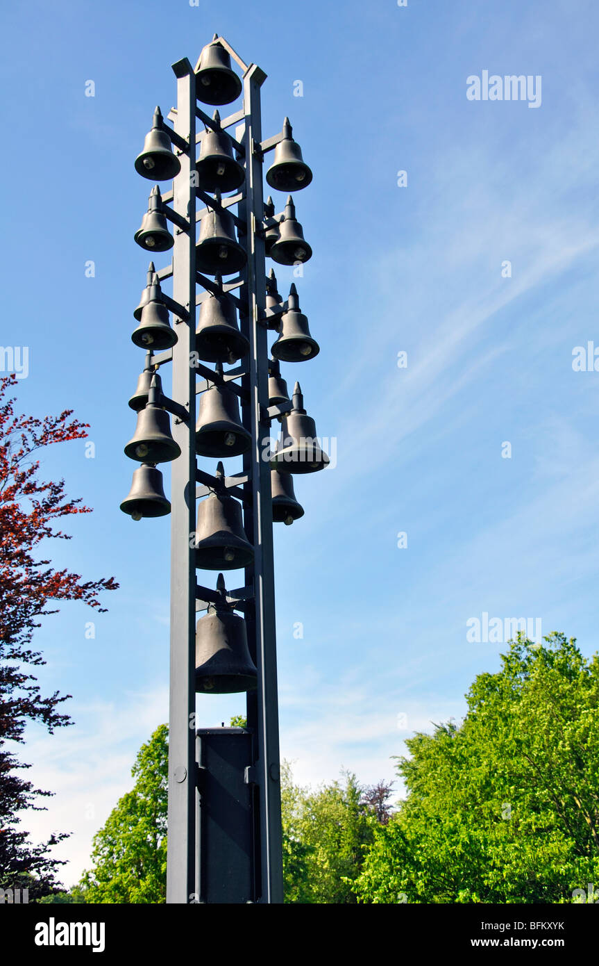 Keukenhof bell bells sculpture monument flower park holland netherlands ...