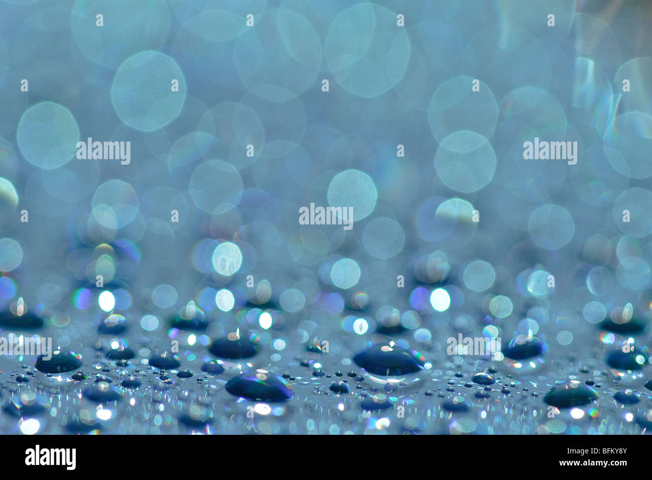 Abstract background of water drops on a CD - DVD Stock Photo - Alamy