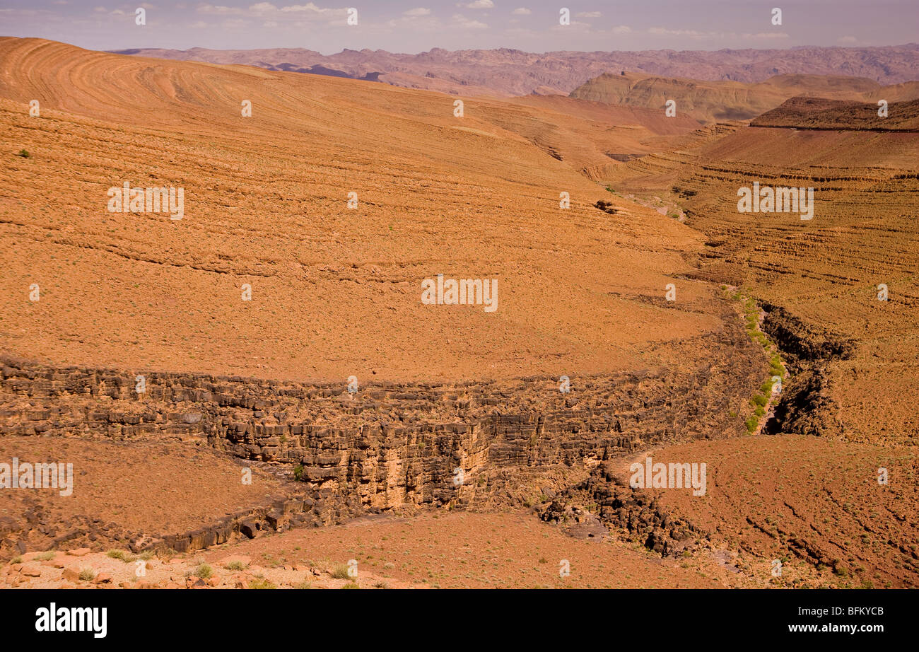 AGDZ, MOROCCO - Rock formations in Atlas mountains west of Agdz near ...