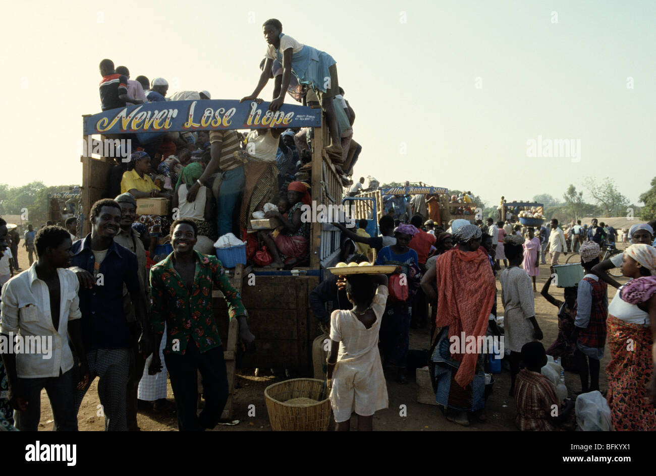 Public transport in Ghana W Africa Stock Photo - Alamy