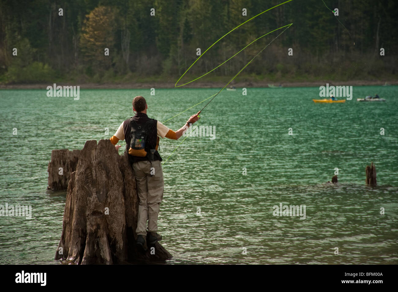 Fisherman casting a line hi-res stock photography and images - Alamy