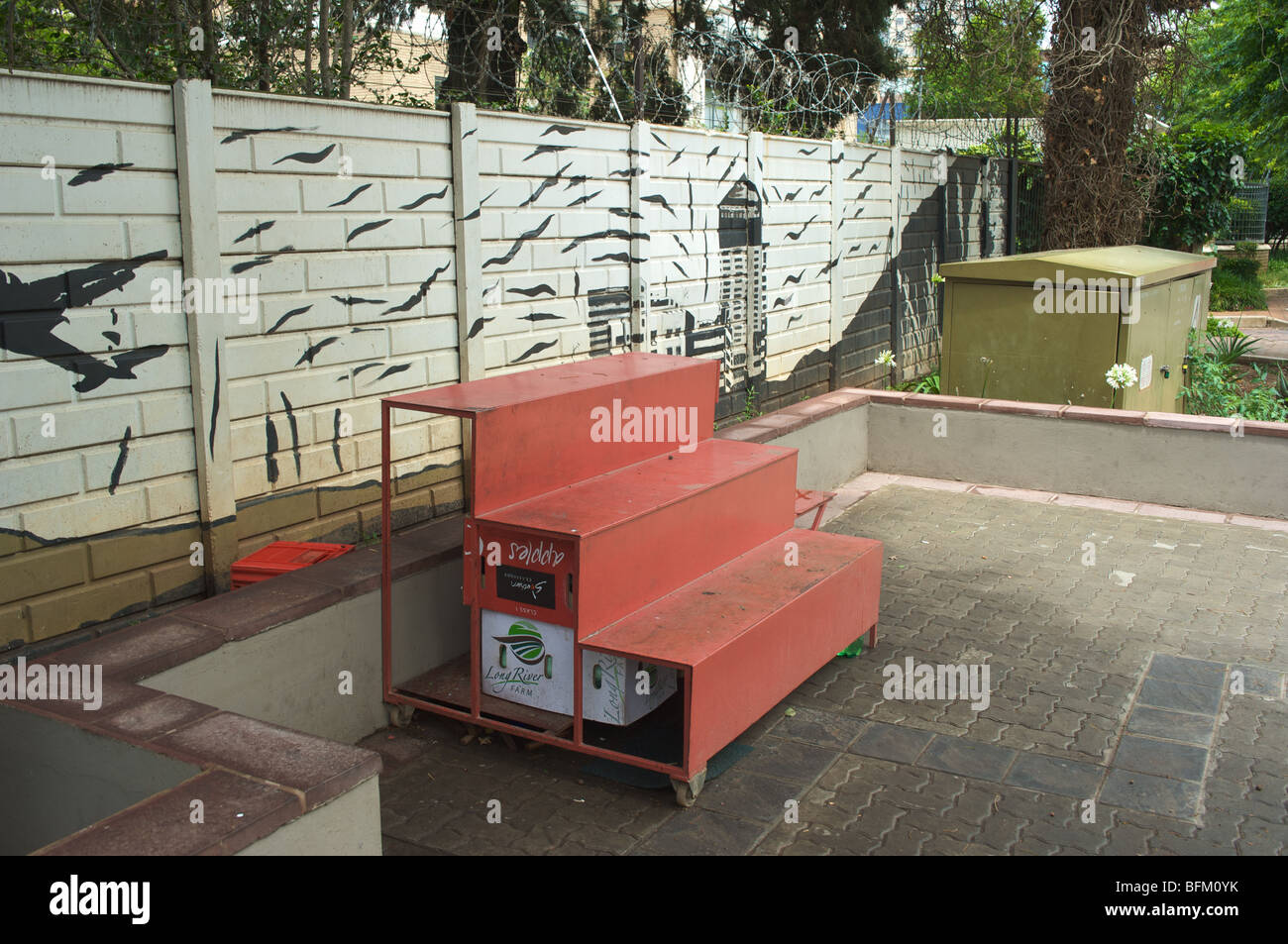 Empty vendors stall in the central business district Sandton ...