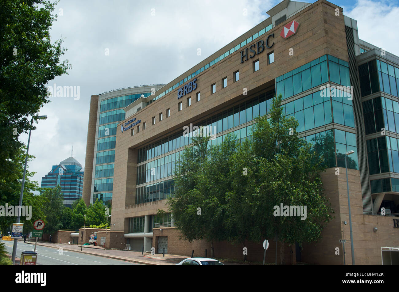 Sandton central business district with international banks Stock Photo ...