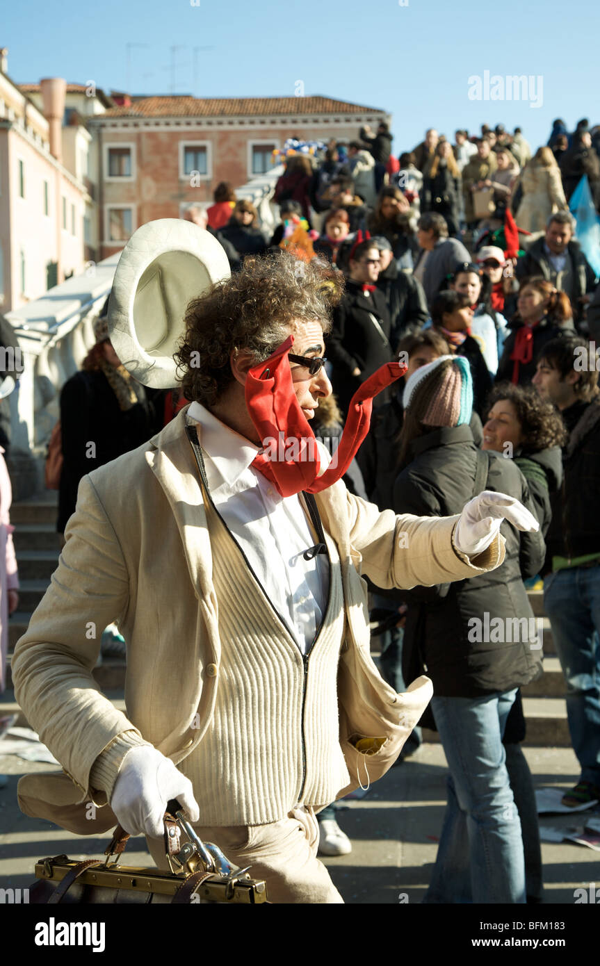 Mime mask at the carnival in Venice, Italy Stock Photo - Alamy