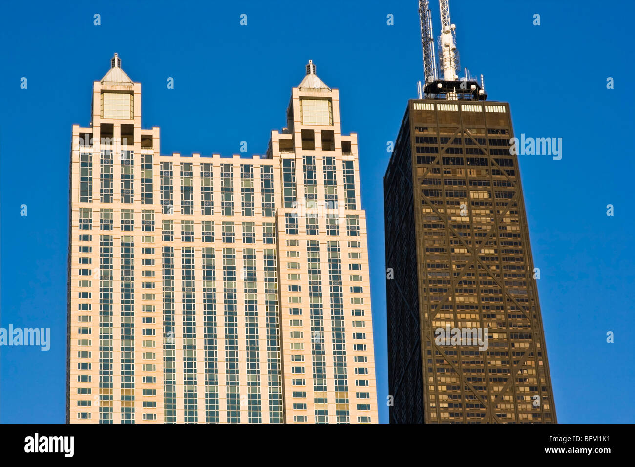 Landmarks of Downtown Chicago Stock Photo - Alamy