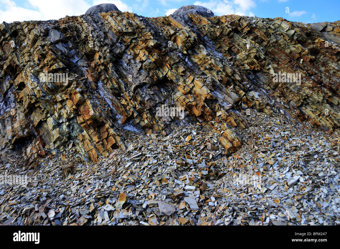 Shale outcrop, Oklahoma, USA Stock Photo - Alamy