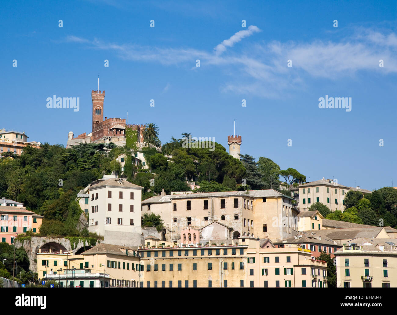 Genoa skyline, Italy Stock Photo - Alamy