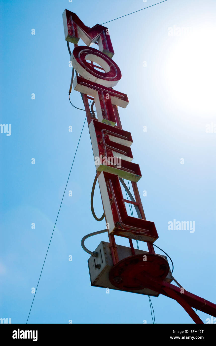 Motel sign in Little Havana, Miami, Florida USA Stock Photo - Alamy