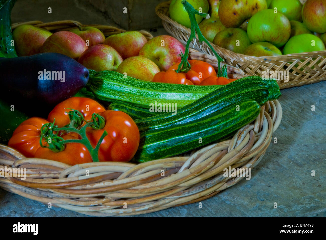 Fruit and Vegetables displayed in church for Harvest Festival ...