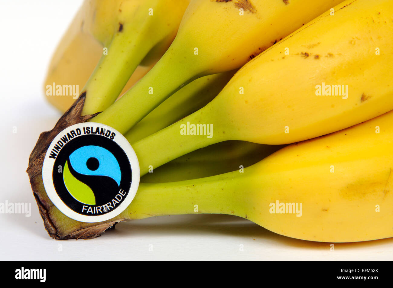 Bananas fairtrade label labelling hi-res stock photography and images ...