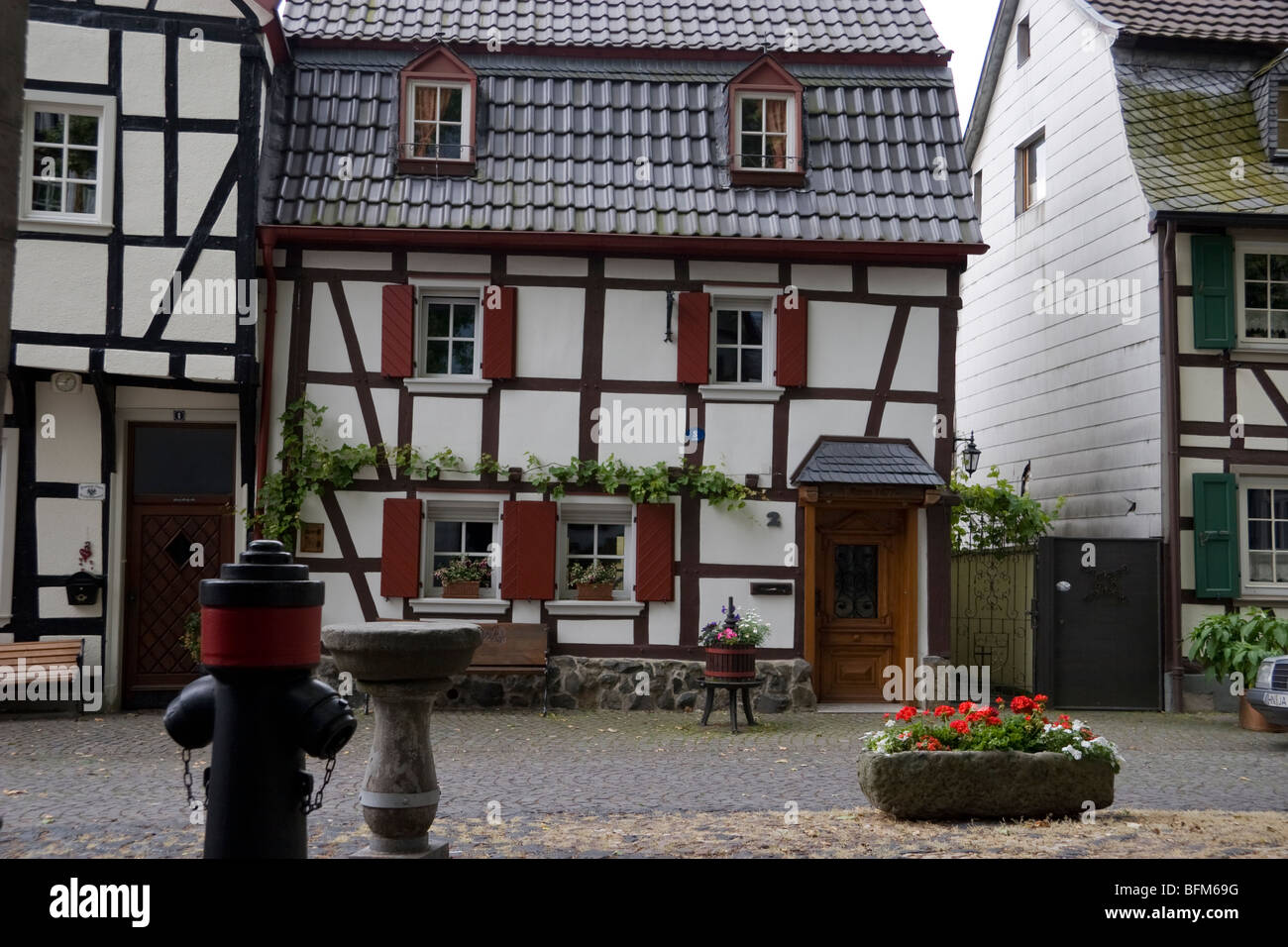 Marktplatz, Erpel, Rhine, Germany Stock Photo - Alamy
